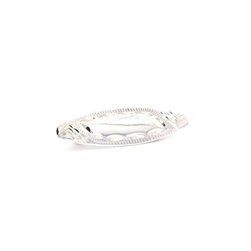 Silver oblong oval engraved baby brooch – Jewellery Club