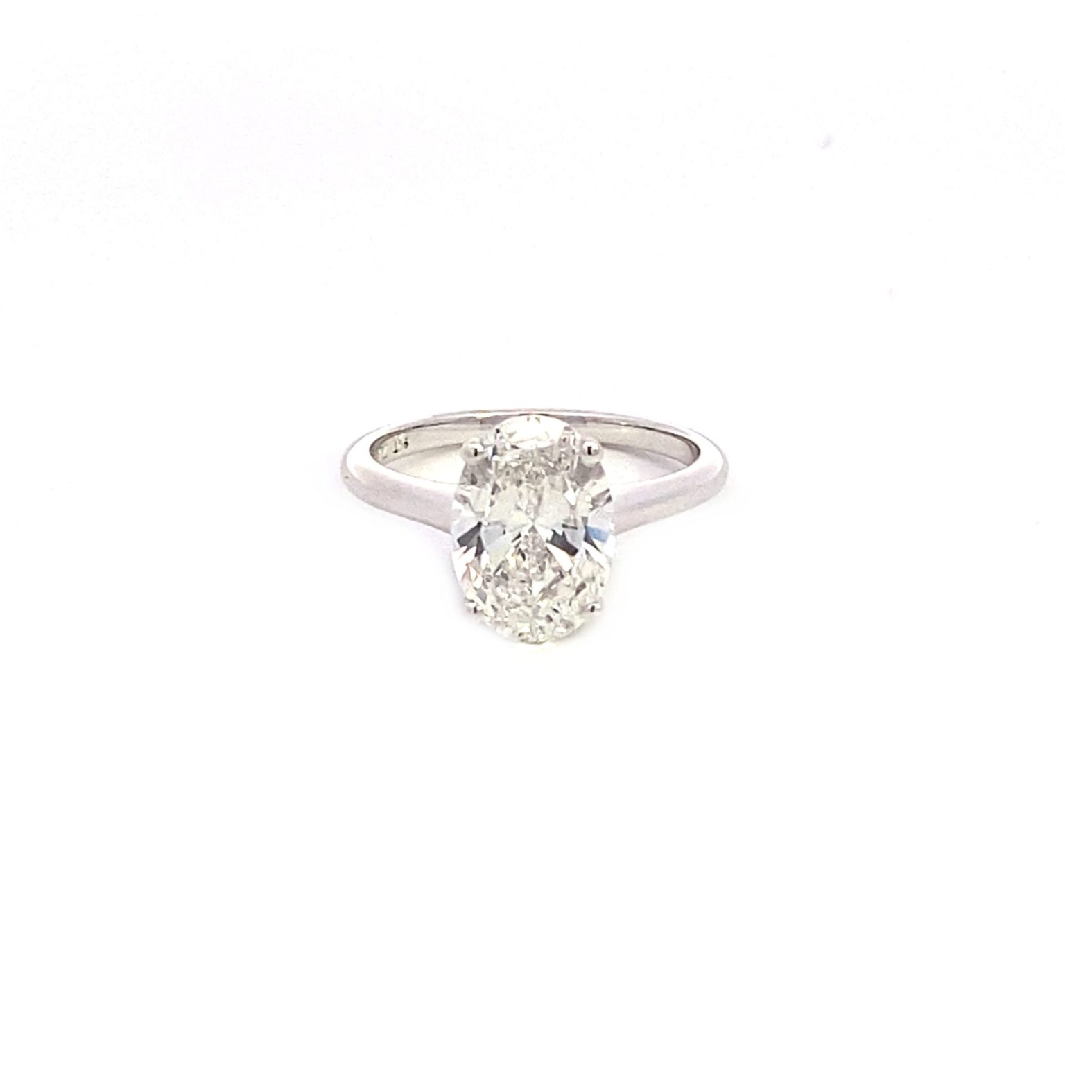 9ct White Gold Oval 0.50ct Lab Grown Diamond Ring – Jewellery Club